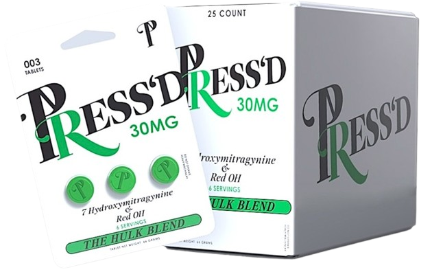 PRESSED 7 HYDROXYMITRAGYNINE HYDROXY 7OH