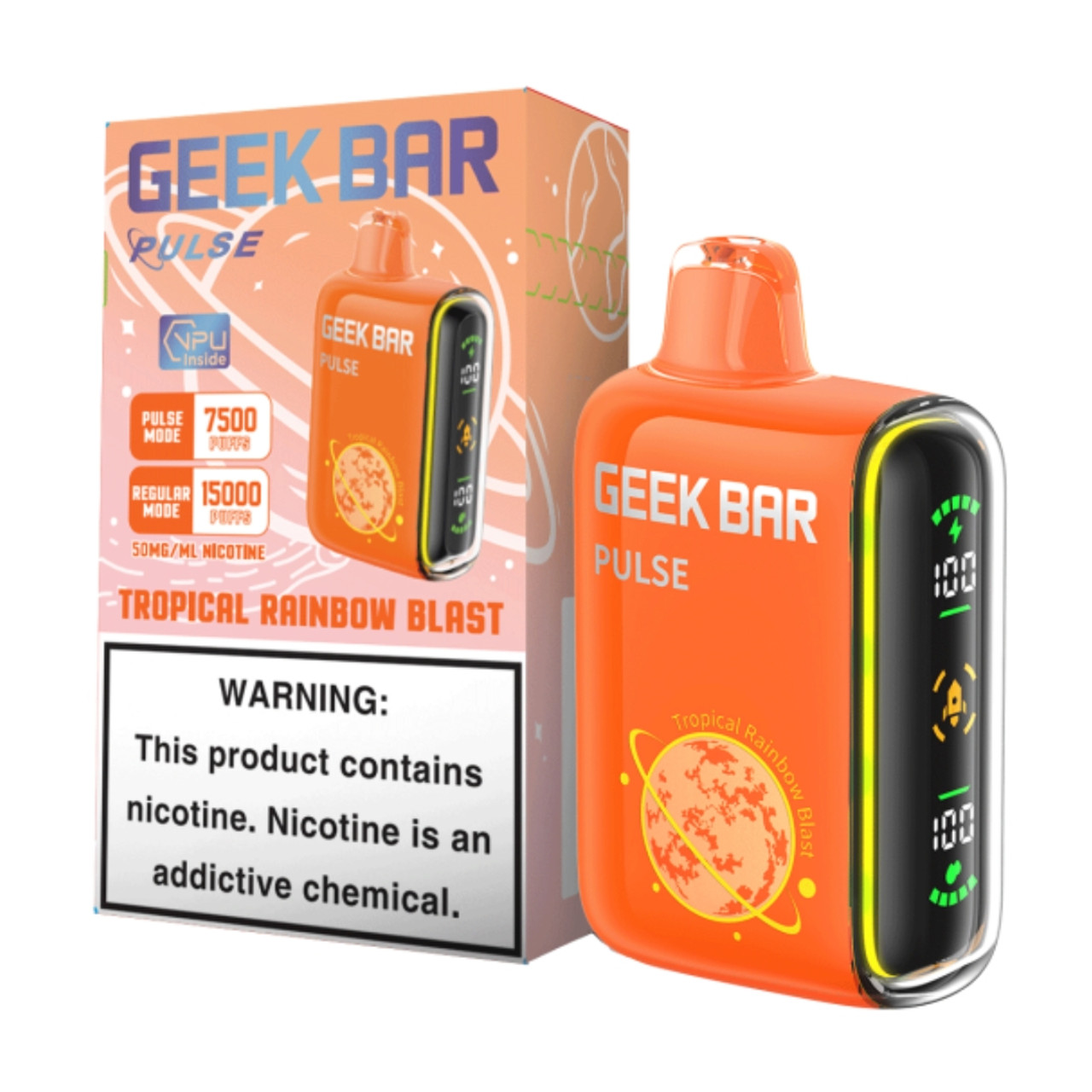 Geek Bar Pulse Disposable Vape 15000 Puffs 16mL 5% Nic 5pcs/Box | TKW ...