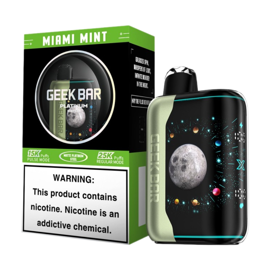 Geek Bar Pulse X Platinum Edition Disposable Vape 25000 Puffs 18mL 5% ...