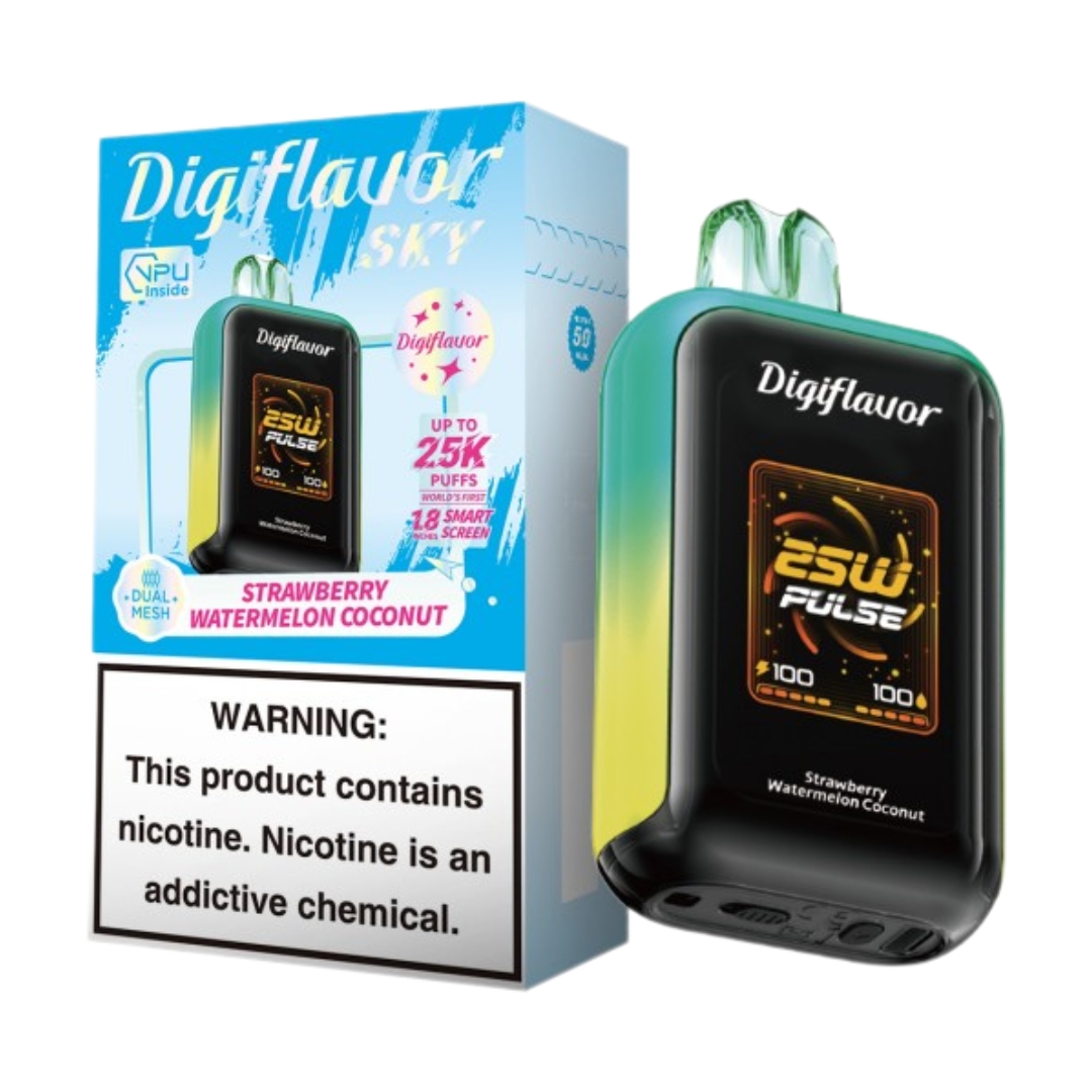 DigiFlavor - Sky Disposable Vape 25000 Puffs 16mL 5% Nic 5pcs/Box | TKW ...