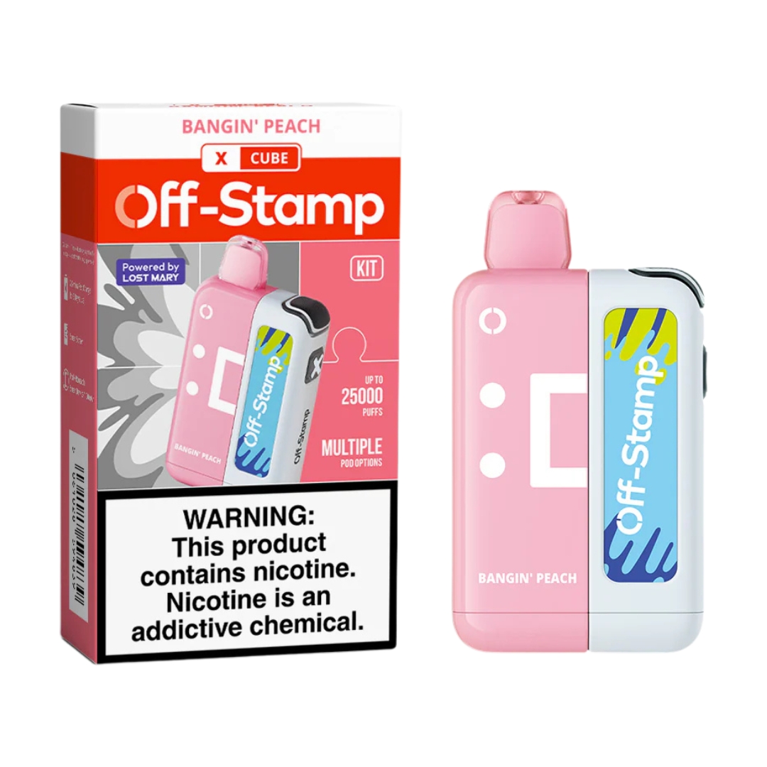 Off-Stamp X-Cube Disposable Vape Kit 25000 Puffs 18mL 5% Nic 5pcs/Box ...