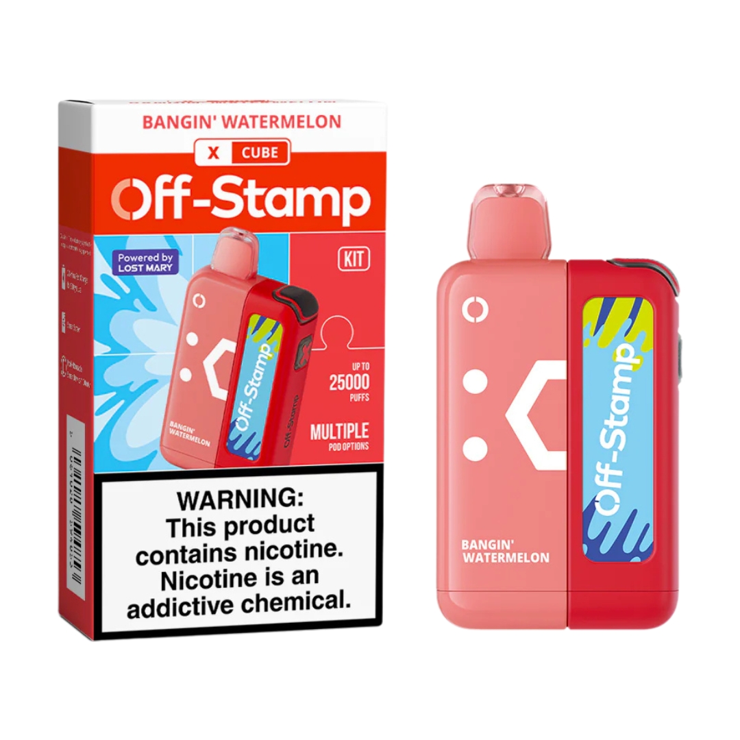 Off-Stamp X-Cube Disposable Vape Kit 25000 Puffs 18mL 5% Nic 5pcs/Box ...