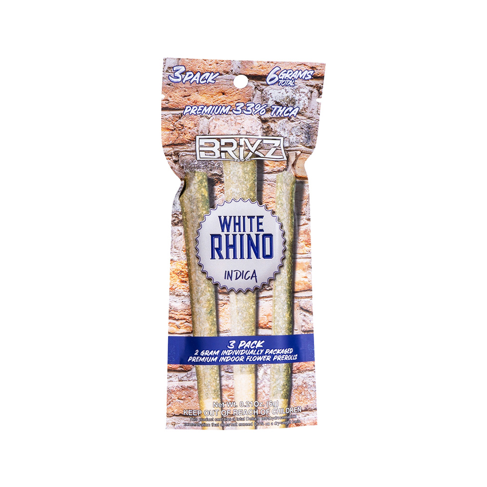 Dazed Brix NYC Premium Indoor THCA 3CT Pre Rolls Display Of 8 (2G)
