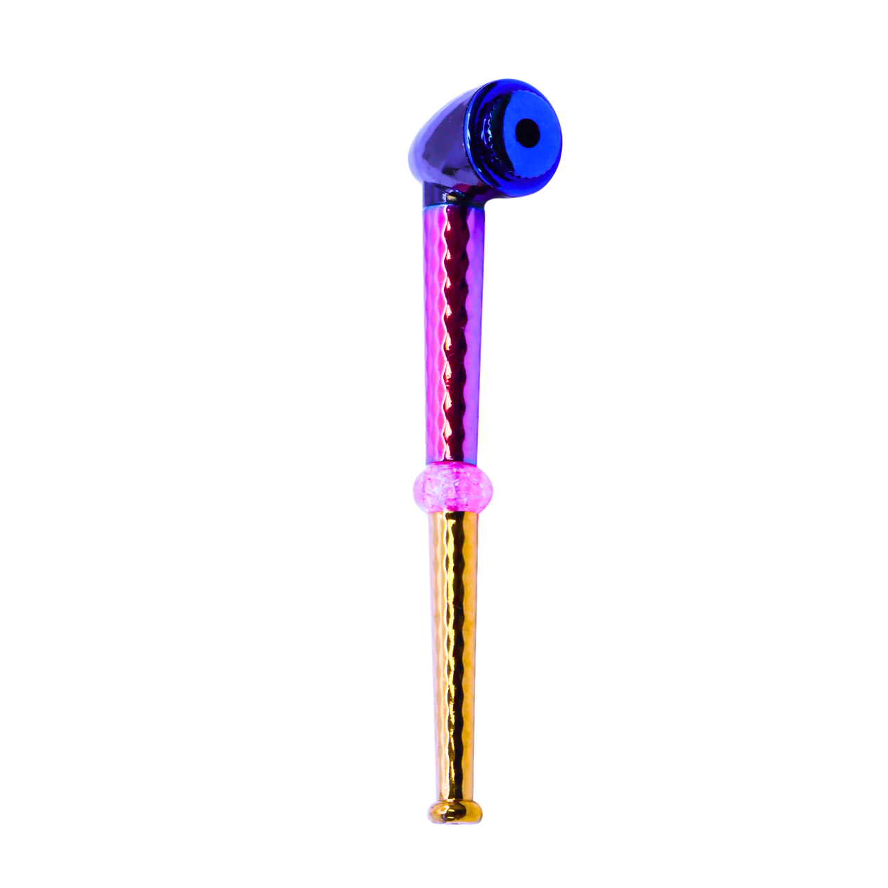 Metal Pipe with Skinny Tip Design – Display of 10 | Classic Smoking Pipe
