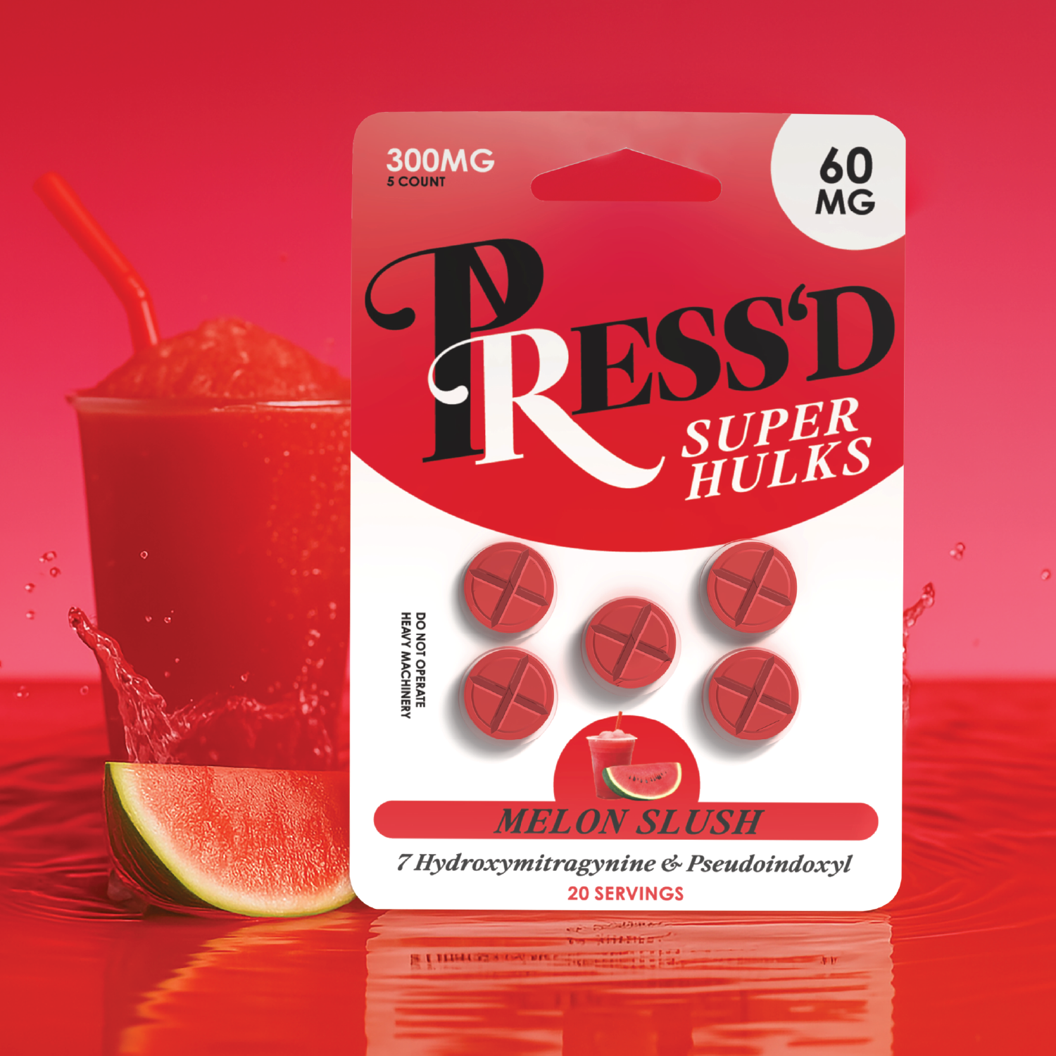 PRESSED 7OH 60MG 5CT TABLET 300MG HIGH POTENCY