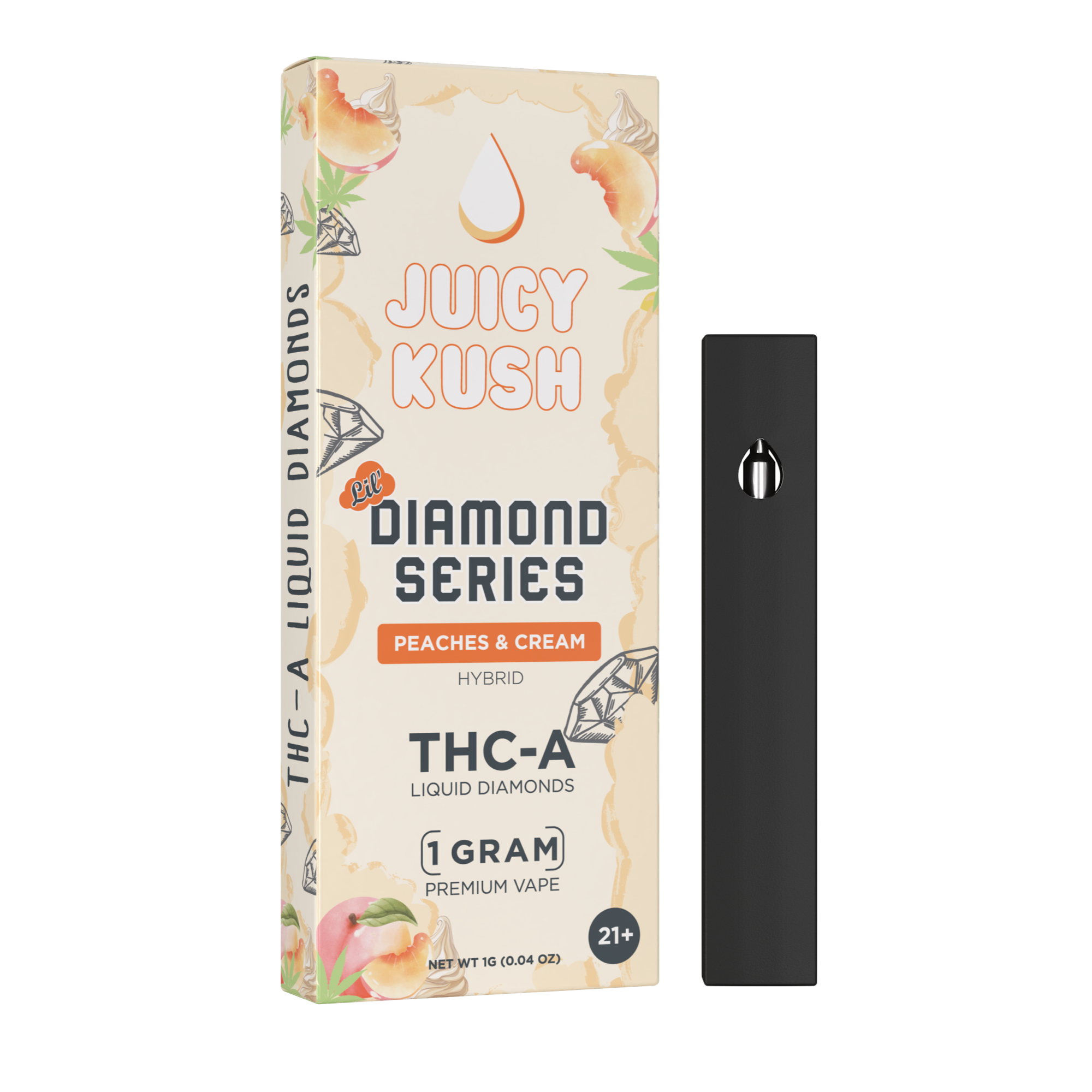Juicy Kush Diamond Series THC-A Liquid Diamonds 1g Disposable | Wisemen ...