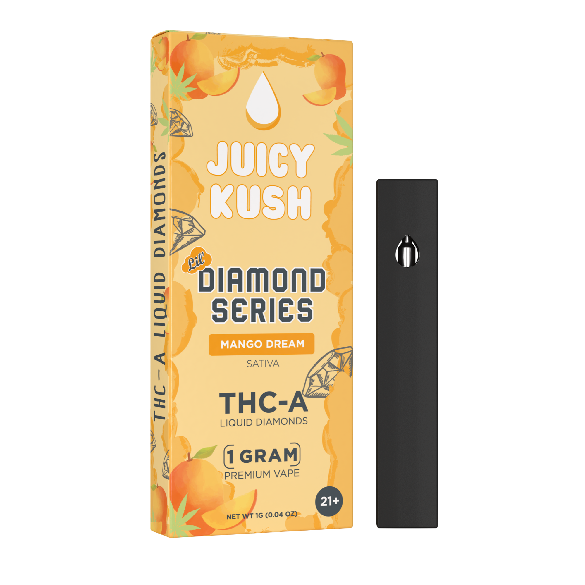 Juicy Kush Diamond Series THC-A Liquid Diamonds 1g Disposable | Wisemen ...