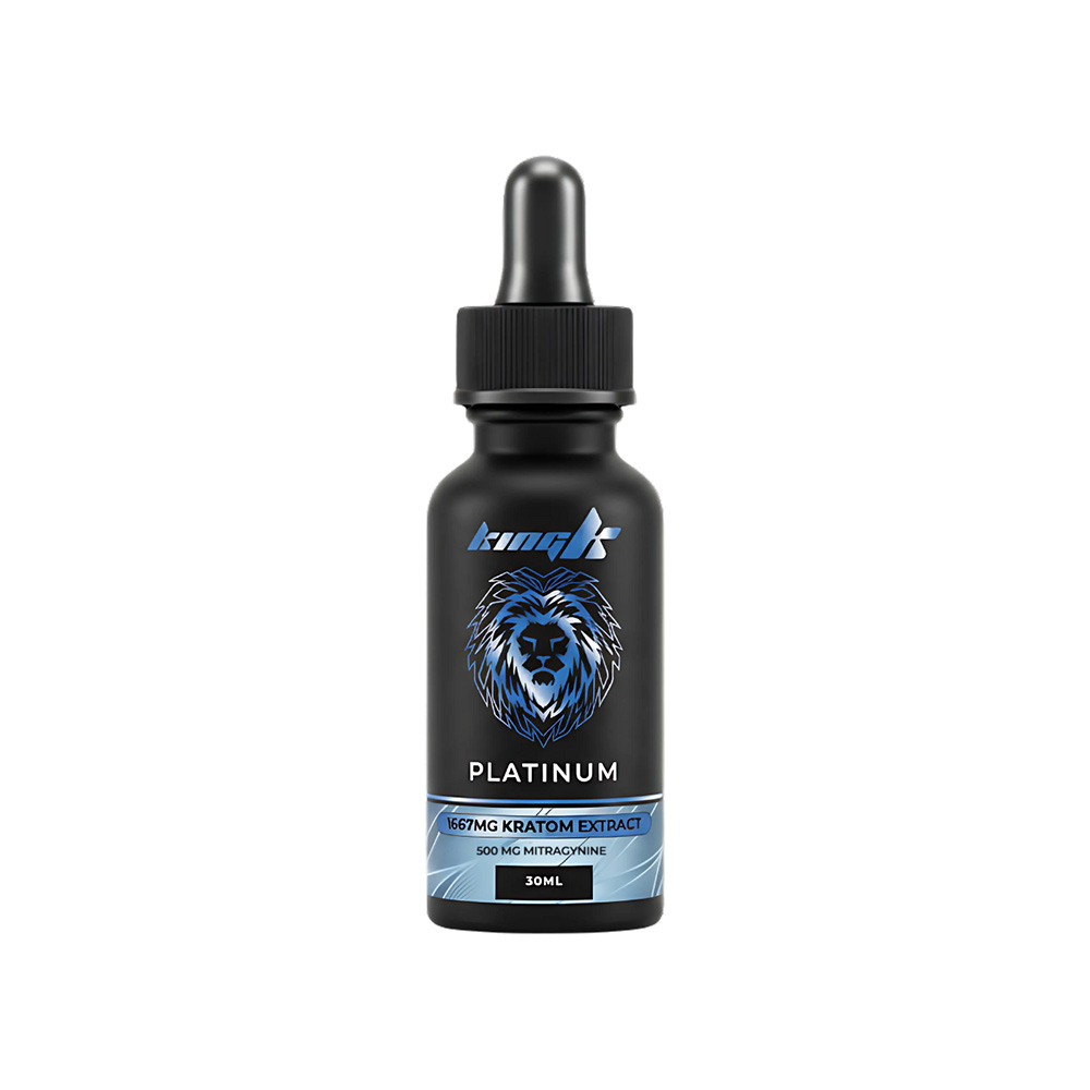 King K Platinum Edition Liquid Kratom Display Of 12 (500MIT)