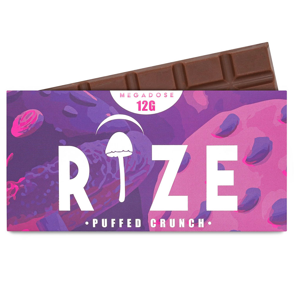 Rize Of Hope Mushroom Infused Megadose Chocolate Bars Display Of 10 (12G)