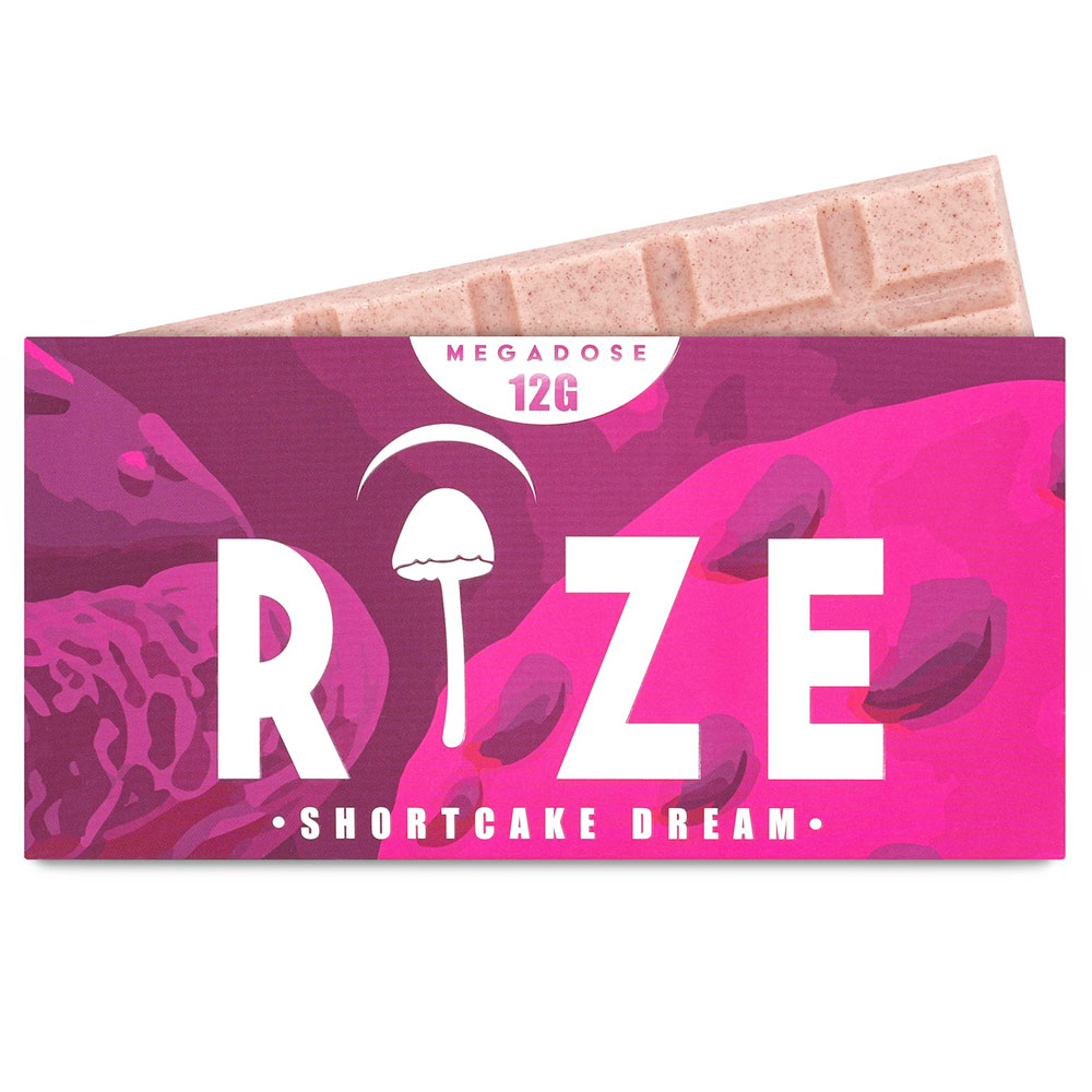 Rize Of Hope Mushroom Infused Megadose Chocolate Bars Display Of 10 (12G)