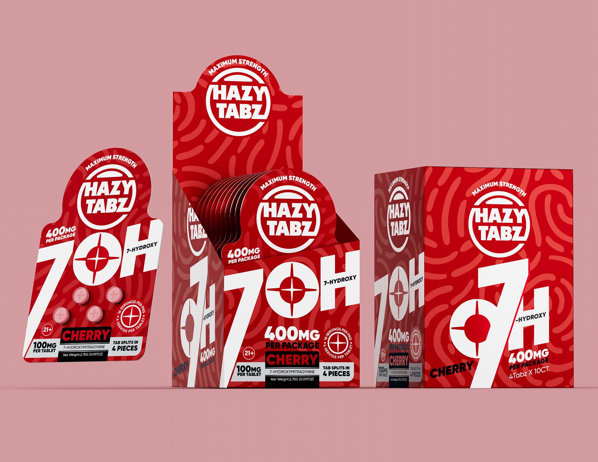 HAZY TABZ 7OH 100MG TABLET 5PK/4CT 400MG
