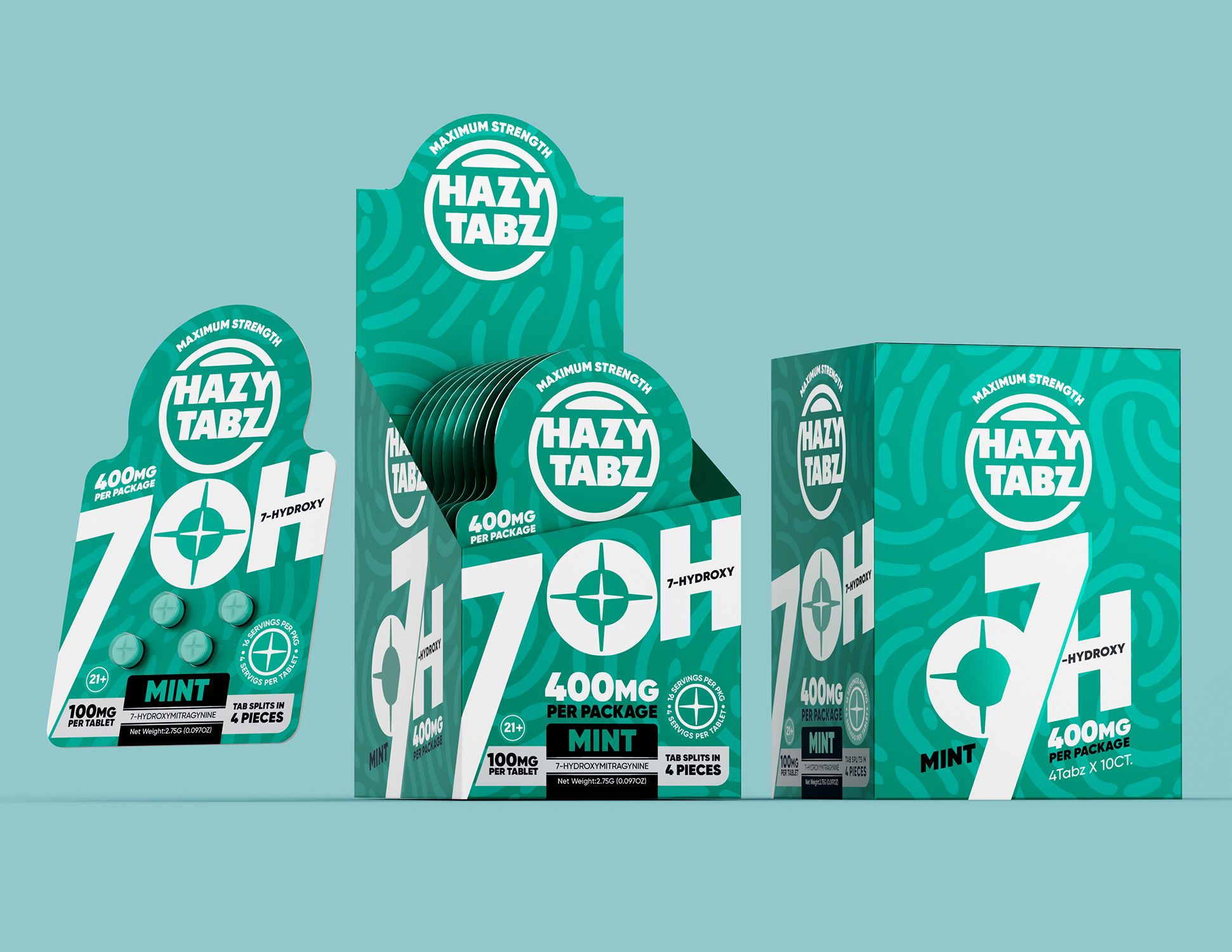 HAZY TABZ 7OH 100MG TABLET 5PK/4CT 400MG