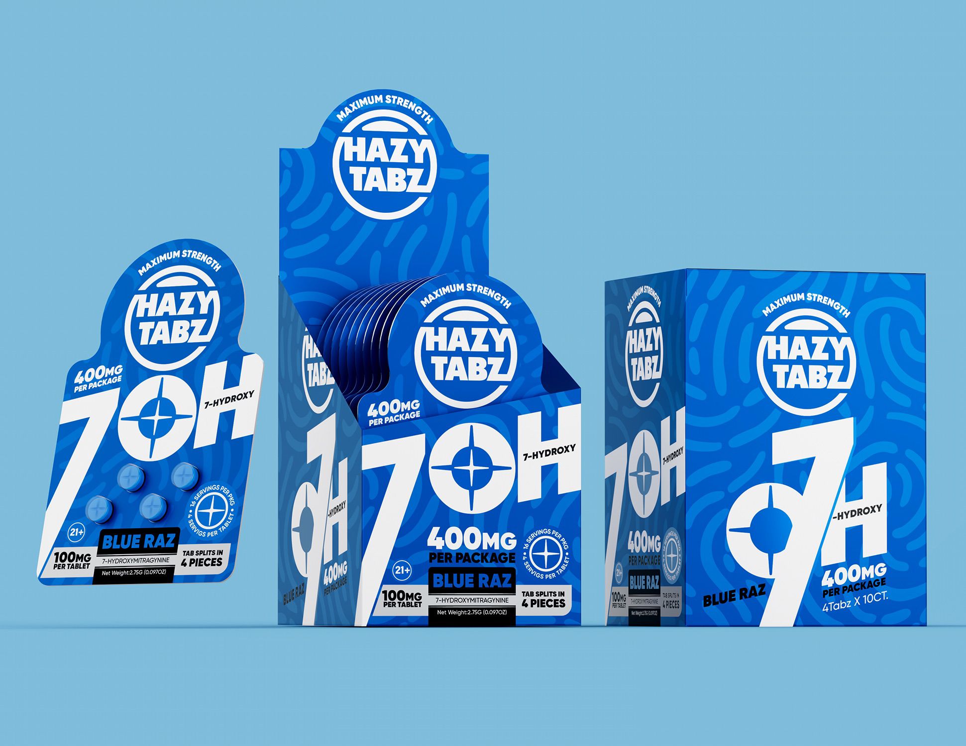 HAZY TABZ 7OH 100MG TABLET 5PK/4CT 400MG