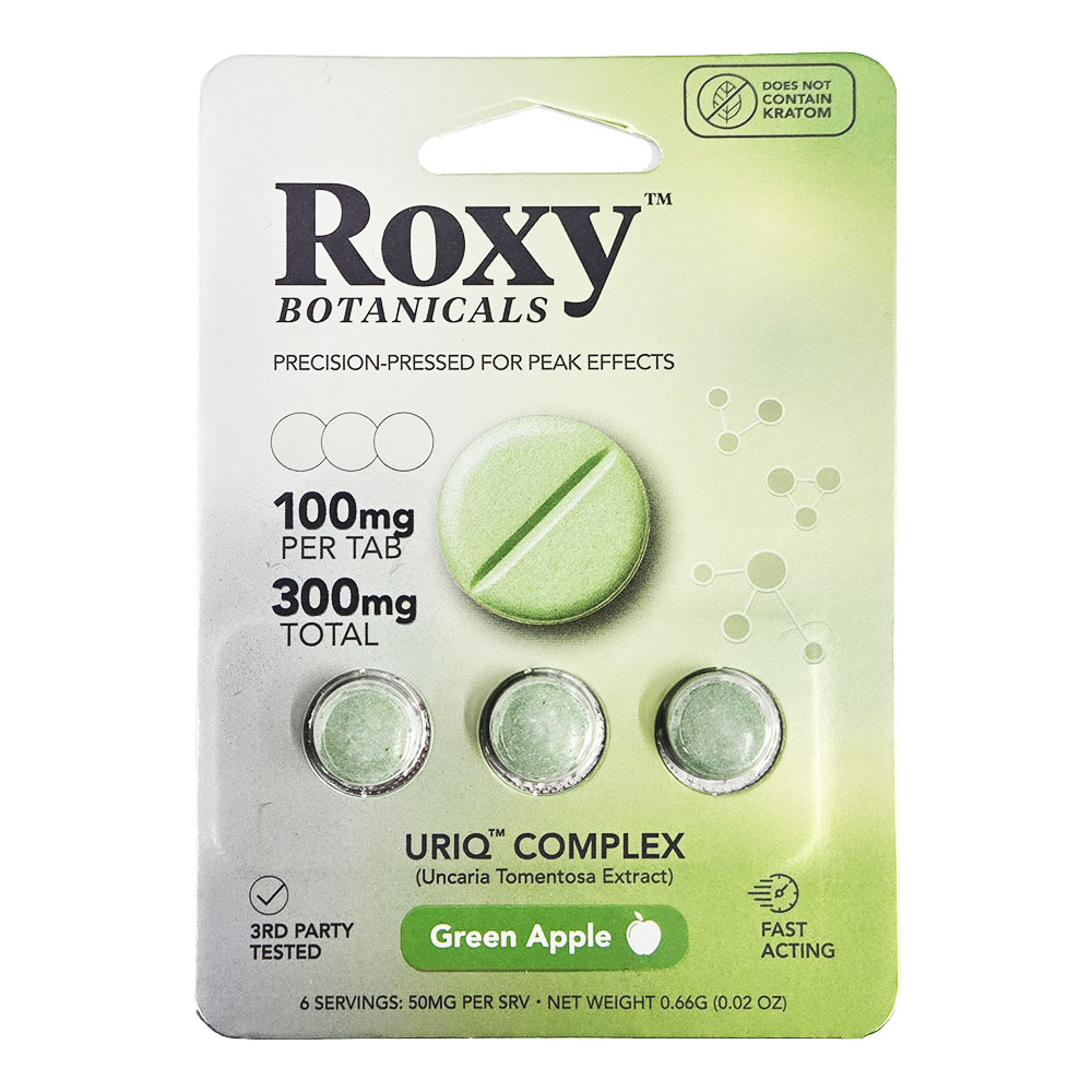 Roxy Botanicals URIQ Complex Extract Tablets 3CT Display Of 10 (100MG)