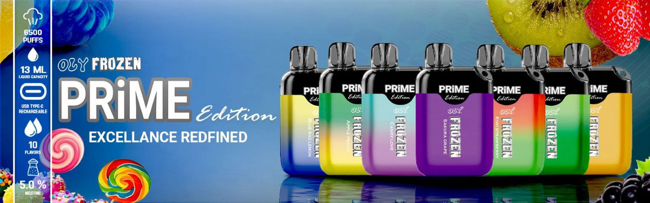Elevate Your Vaping Experience with OLY Frozen Prime Edition Display of 100